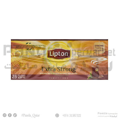 Lipton Extra Strong Tea Bag 25X2.2Gm - Panda.qa
