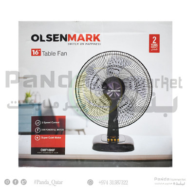 Olsenmark Table Fan Oscilt 16" - Panda.qa
