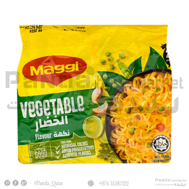 Maggi 2 Minute Noodles Vegetable Flavour 77gmX5 Pcs - Panda.qa