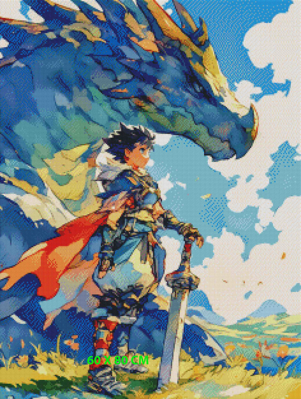 Skyguard Dragon Sentinel – Licensed Diamond Art Kit by 1000 No Kotoba