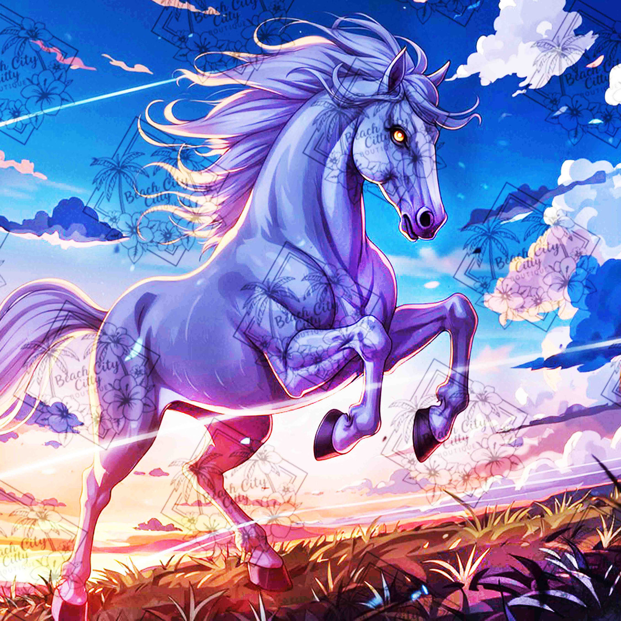 Windborn Spirit Horse - Diamond Art Kit Made to Order © Natahsa Muir