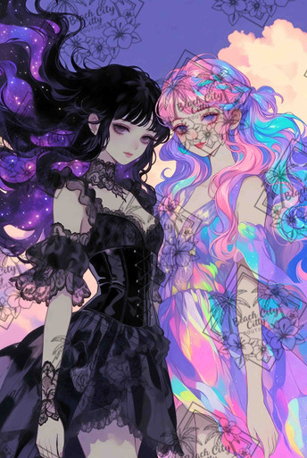 Starlight Pride Sisters – Licensed Diamond Art Kit by Dreamy Witch