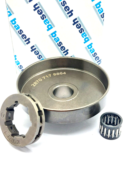 Clutch drum sprocket Kit for JONSERED CS2258 CS2260 HUSQVARNA 555 556 ...