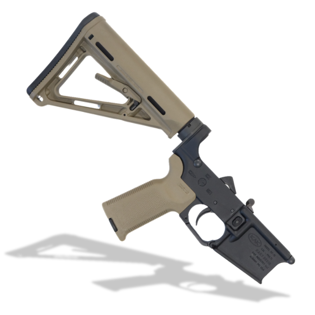 Complete AR15 Lower Receiver- AR15, Magpul, FDE - KAK INDUSTRY