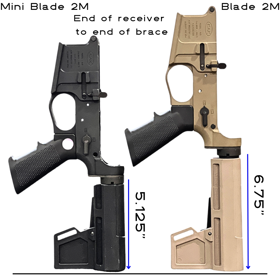 Mini Shockwave 2M Pistol Brace Kit- FDE - KAK INDUSTRY