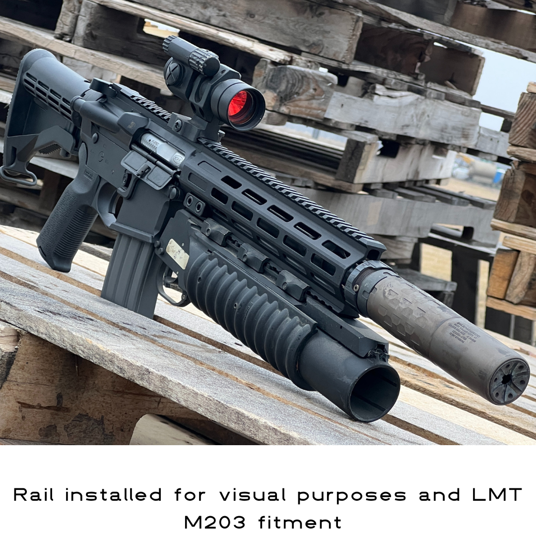 AR15 MLOK HANDGUARD - 9.8" - LAUNCHER RAIL - KAK INDUSTRY