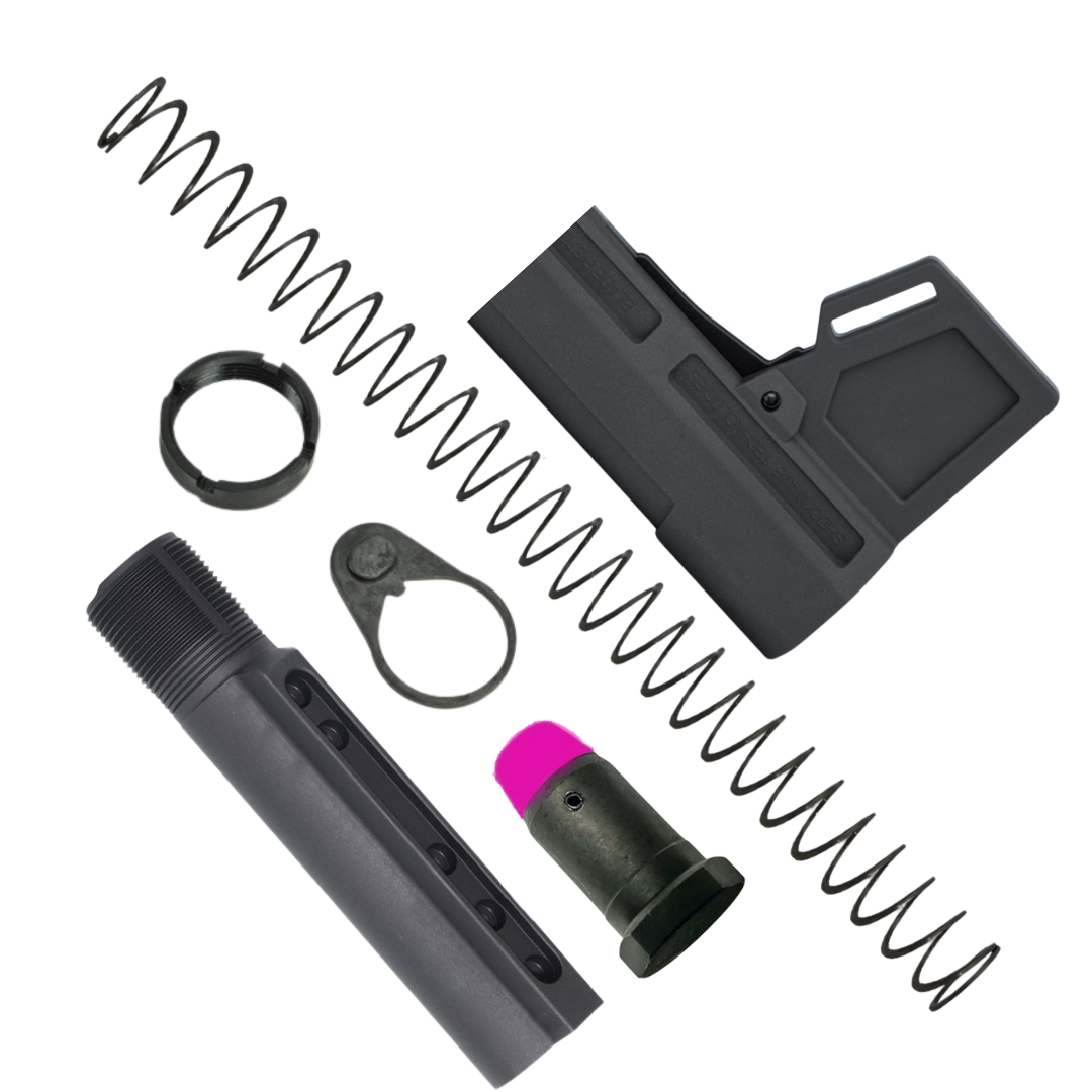 Mini Shockwave 2M Pistol Brace Kit- Black - KAK INDUSTRY