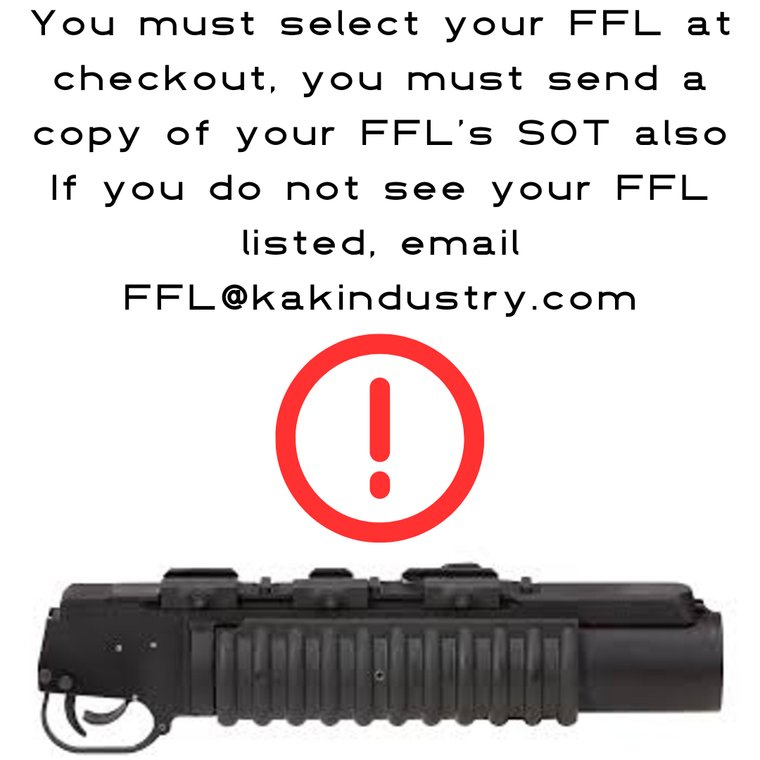 LMT Grenade Launcher - 40MM - 9" Rail Mounted M203 - L2B - KAK INDUSTRY