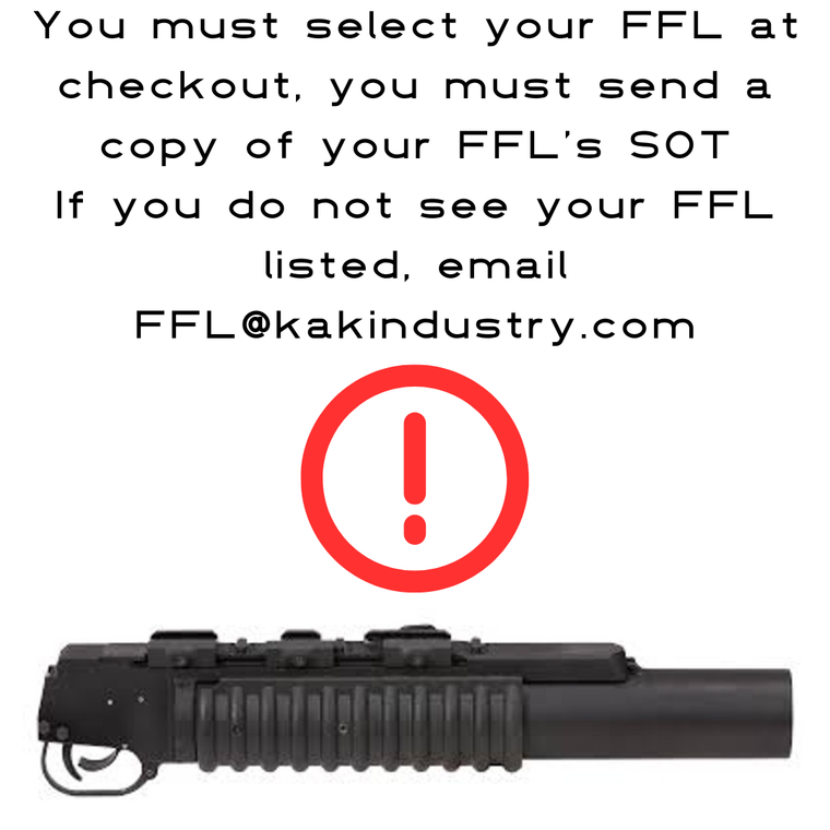 LMT Grenade Launcher - 40MM - 12" Rail Mounted M203 - L2D - KAK INDUSTRY