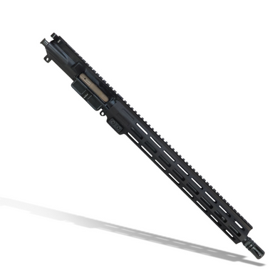 Complete AR15 Upper Receiver- 5.56, 16" Chrome Lined Phosphate, Rifle Gas, 15" MLOK - KAK INDUSTRY