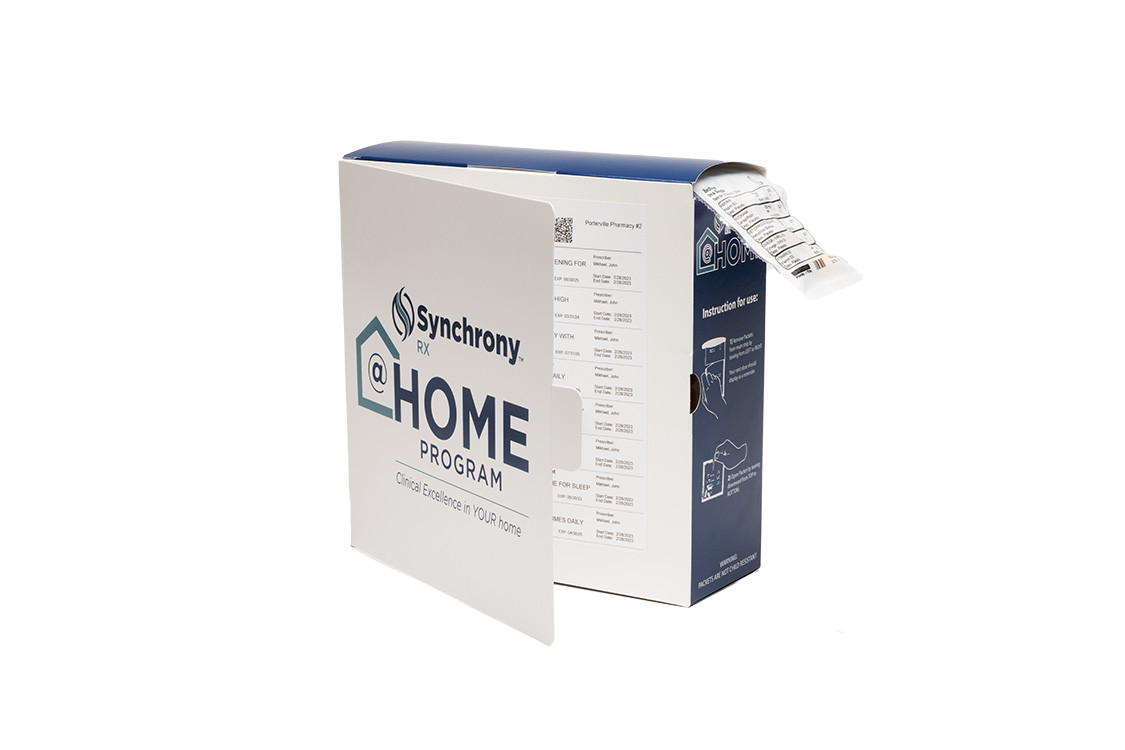 Custom Printed Strip Rx Pill Box #8 for Patient Admin of Medication 8 ...