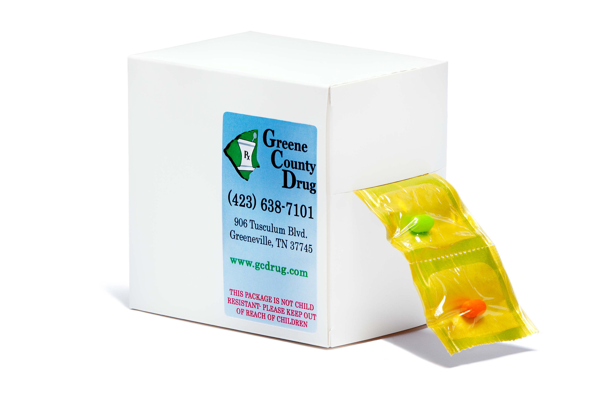 Stock Rx Pill Box #1 | 4.25" x 3" x 4.25"