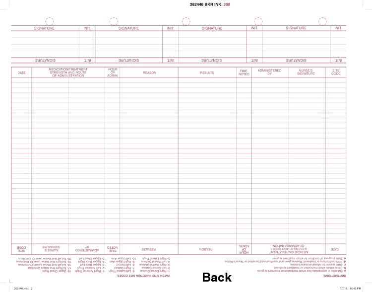 Custom 8.5" x 11" Medication Admin Record (MAR) Form - Pharmacy ...