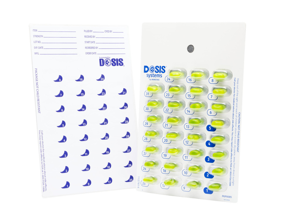 DOSIS | Single-Dose Countdown Card with Blister