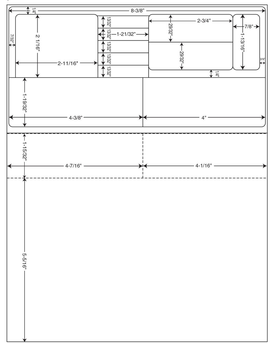 Stock 8.5" x 11" Rx Label for Laser Printers | LM584