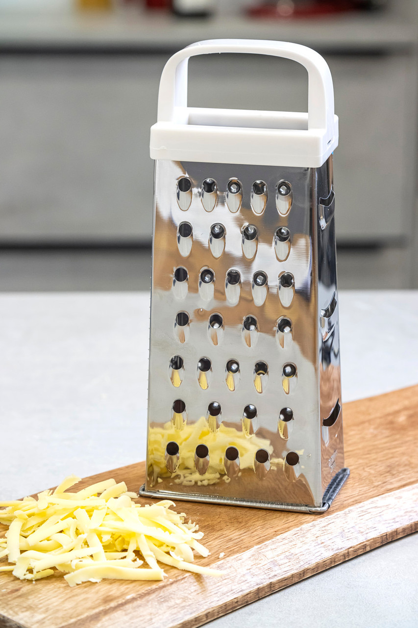 KitchenCraft Stainless Steel 20cm Four Sided Box Grater - Lifetime ...