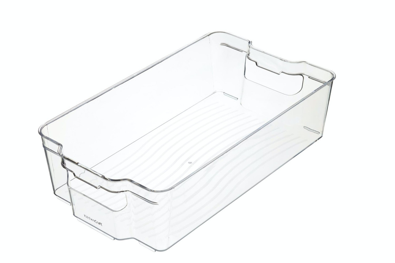 KitchenCraft Large Plastic Food Storage Container, Clear, 37.5 x 21 x ...