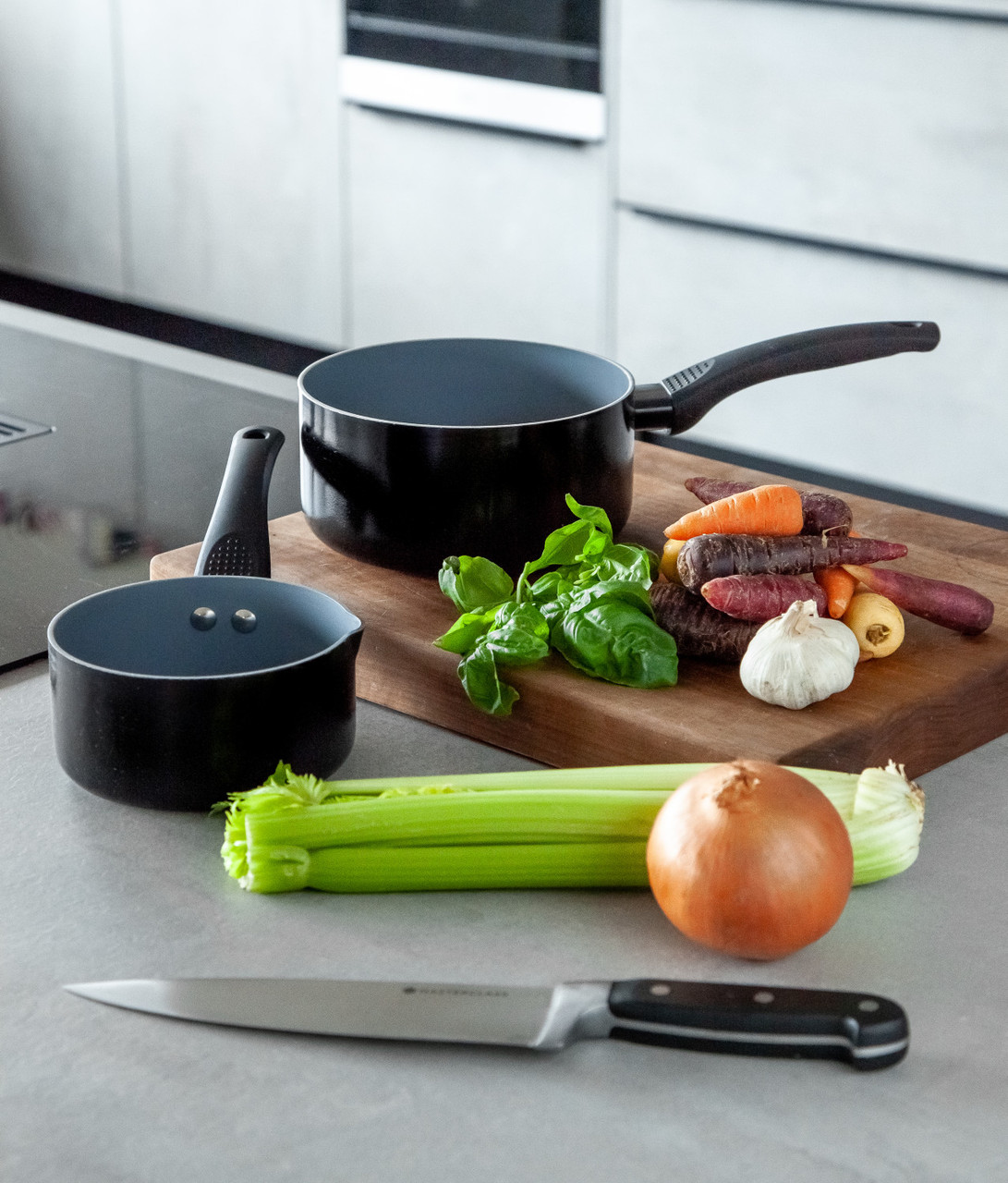 Masterclass Ceramic Non Stick Induction Ready Milk Pan 14cm Lifetime