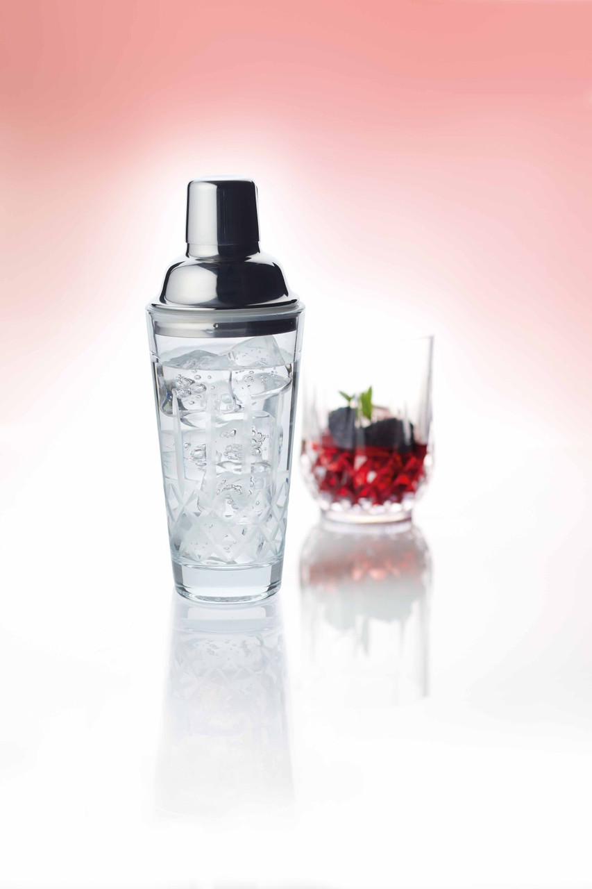 BarCraft 350ml Cut Glass Cocktail Shaker - Lifetime Brands Europe