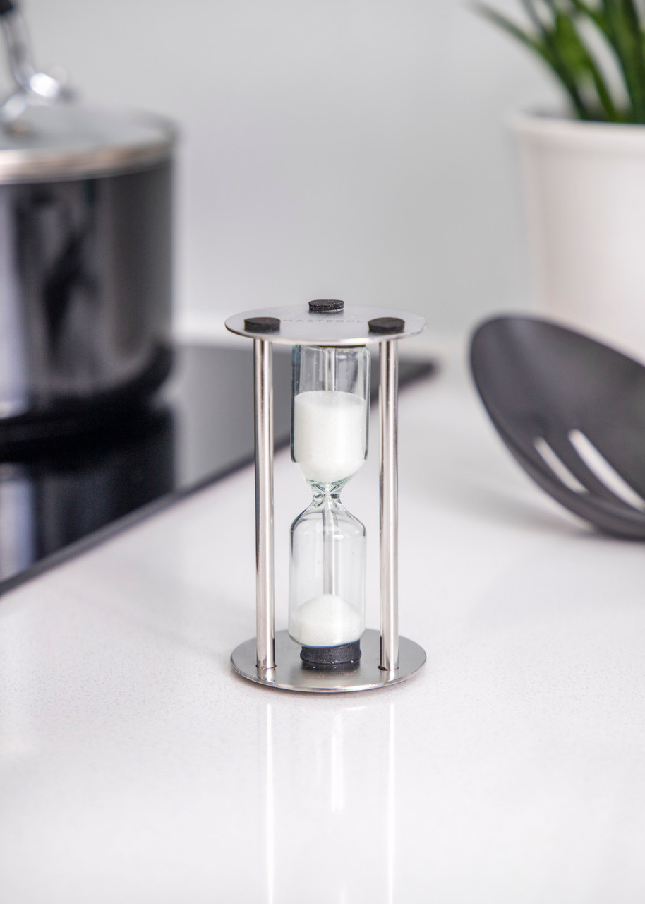 MasterClass Stainless Steel Traditional Three Minute Timer - Lifetime ...