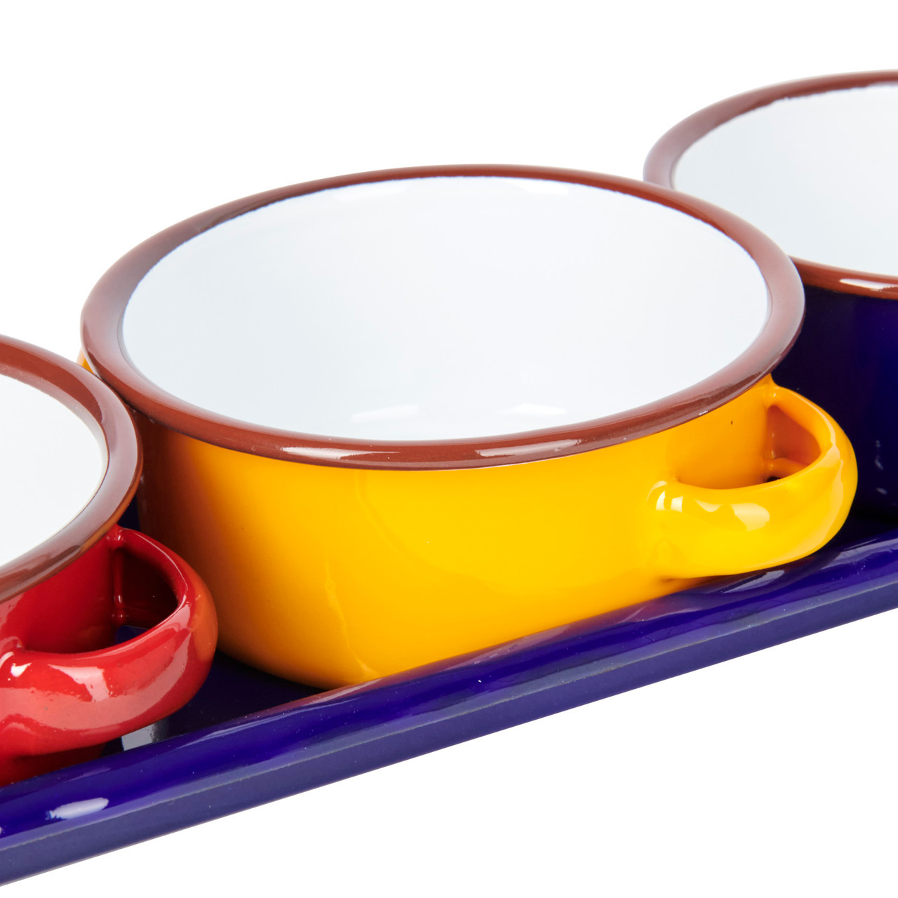 KitchenCraft World of Flavours Enamel Dip Set - Lifetime Brands Europe