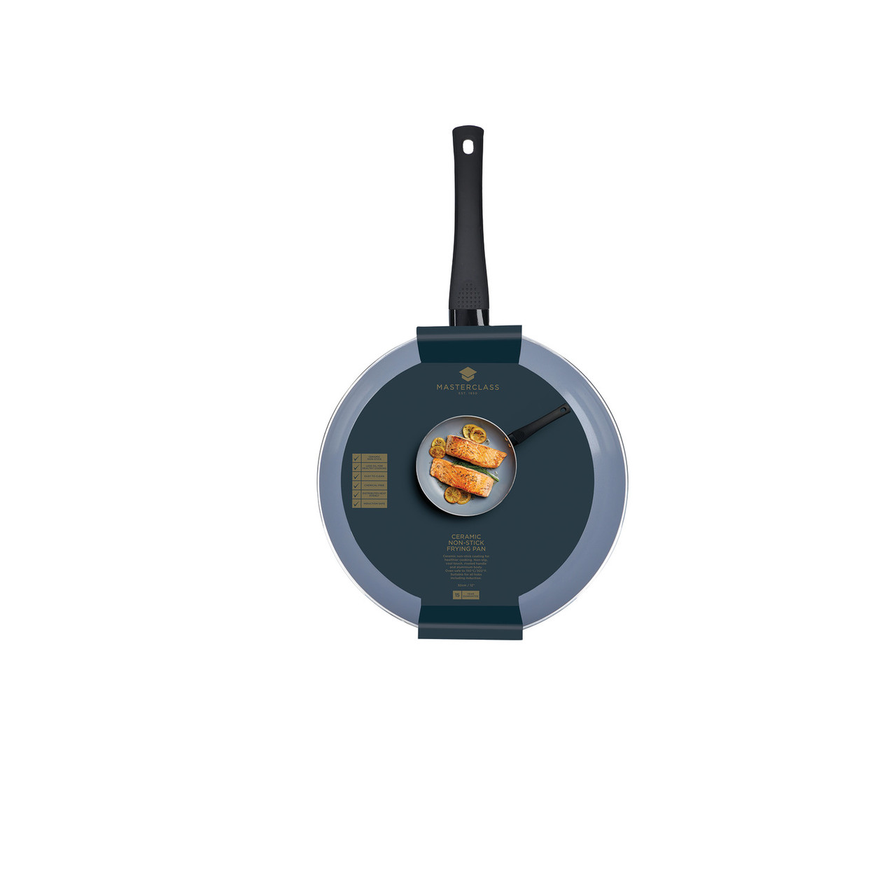 MasterClass Ceramic Non-Stick Eco Fry Pan, 30cm - Lifetime Brands Europe