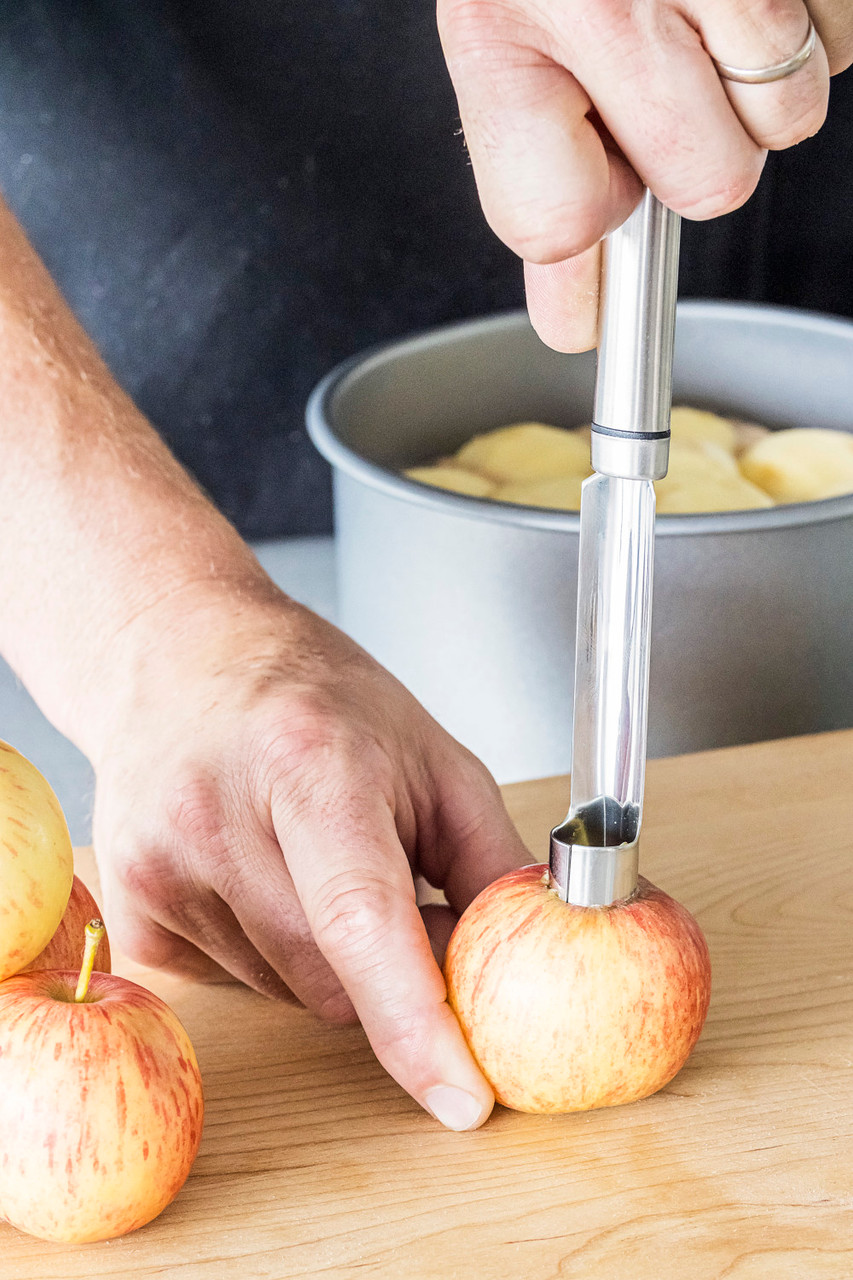 KitchenCraft Oval Handled Stainless Steel Apple Corer - Lifetime Brands ...