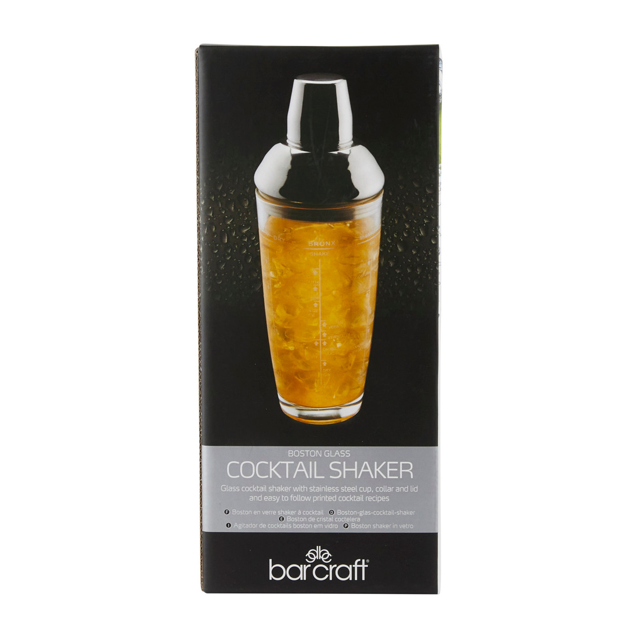 BarCraft 700ml Glass Boston Cocktail Shaker - Lifetime Brands Europe