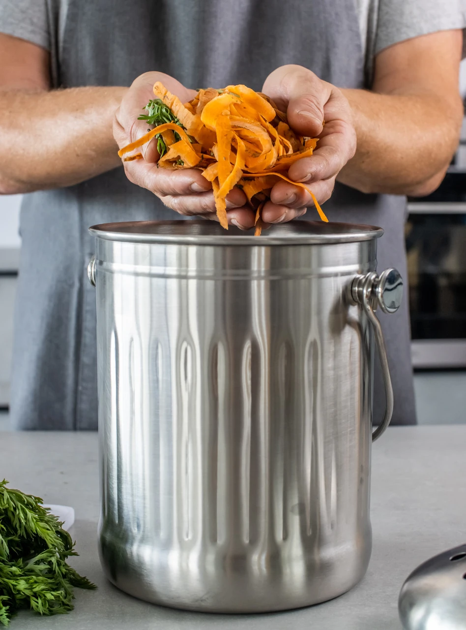 KitchenCraft Stainless Steel Compost Bin - Lifetime Brands Europe