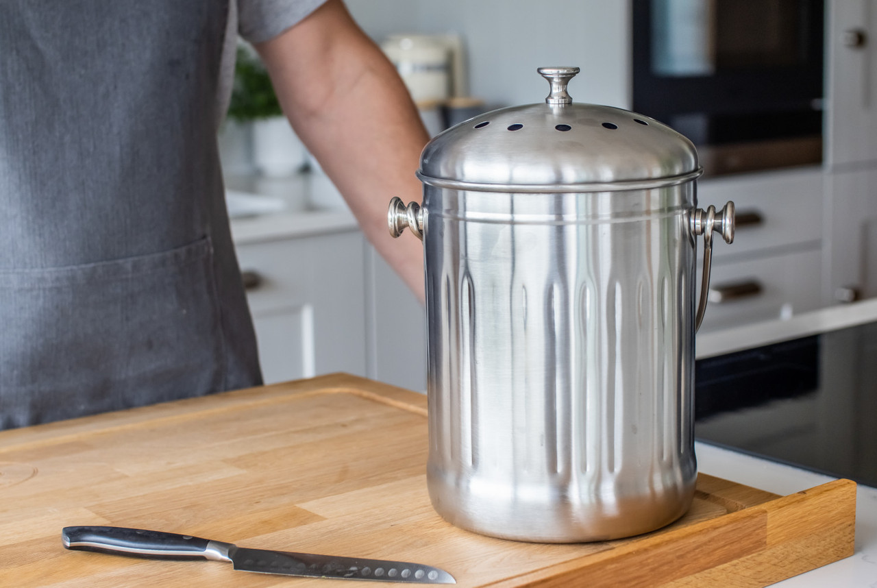KitchenCraft Stainless Steel Compost Bin - Lifetime Brands Europe
