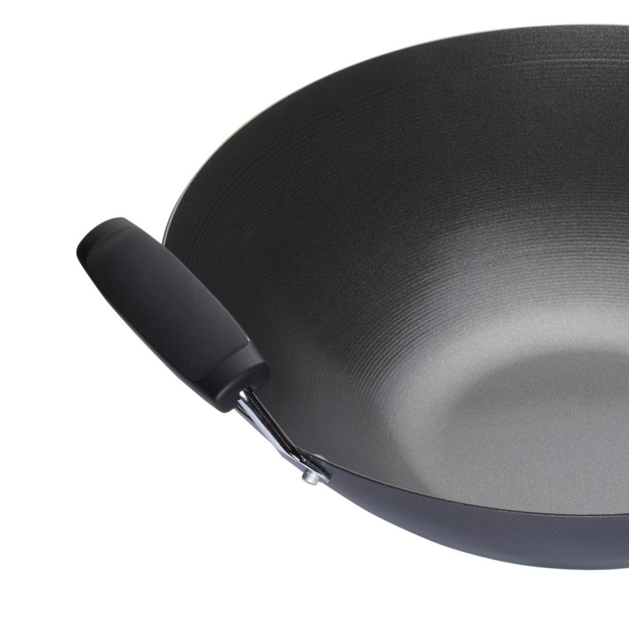 KitchenCraft World of Flavours Oriental Carbon Steel Non-Stick Wok, 35 ...