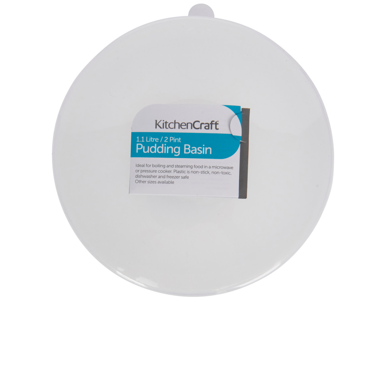 KitchenCraft Plastic Pudding Basin and Lid, 1.1L - Lifetime Brands Europe
