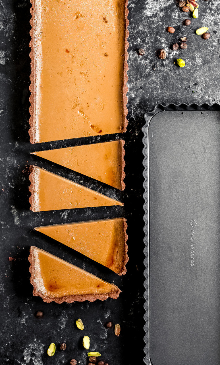 MasterClass Non-Stick Loose Base Rectangular Fluted Flan / Quiche Tin ...