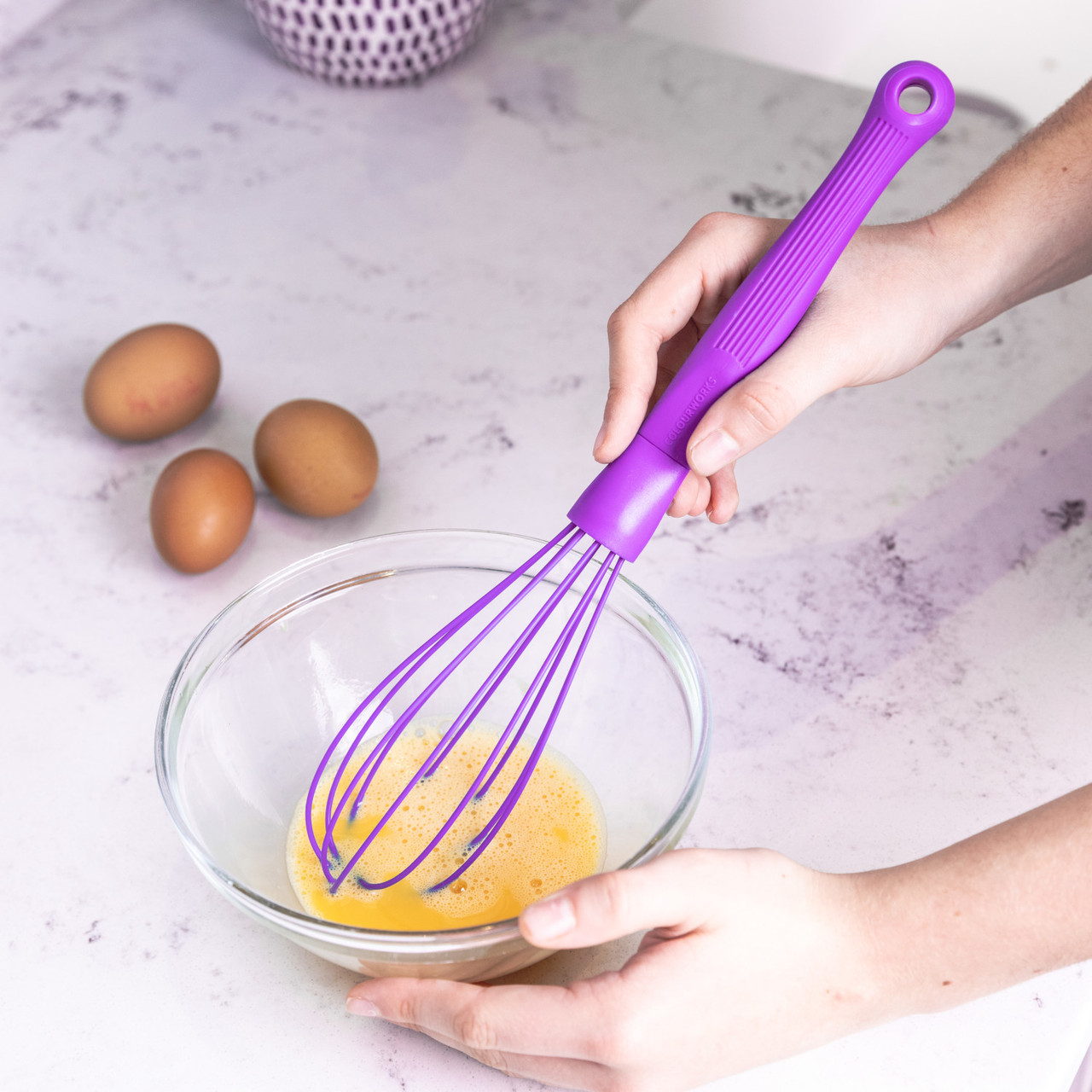 Colourworks Silicone Balloon Whisk, Purple - Lifetime Brands Europe