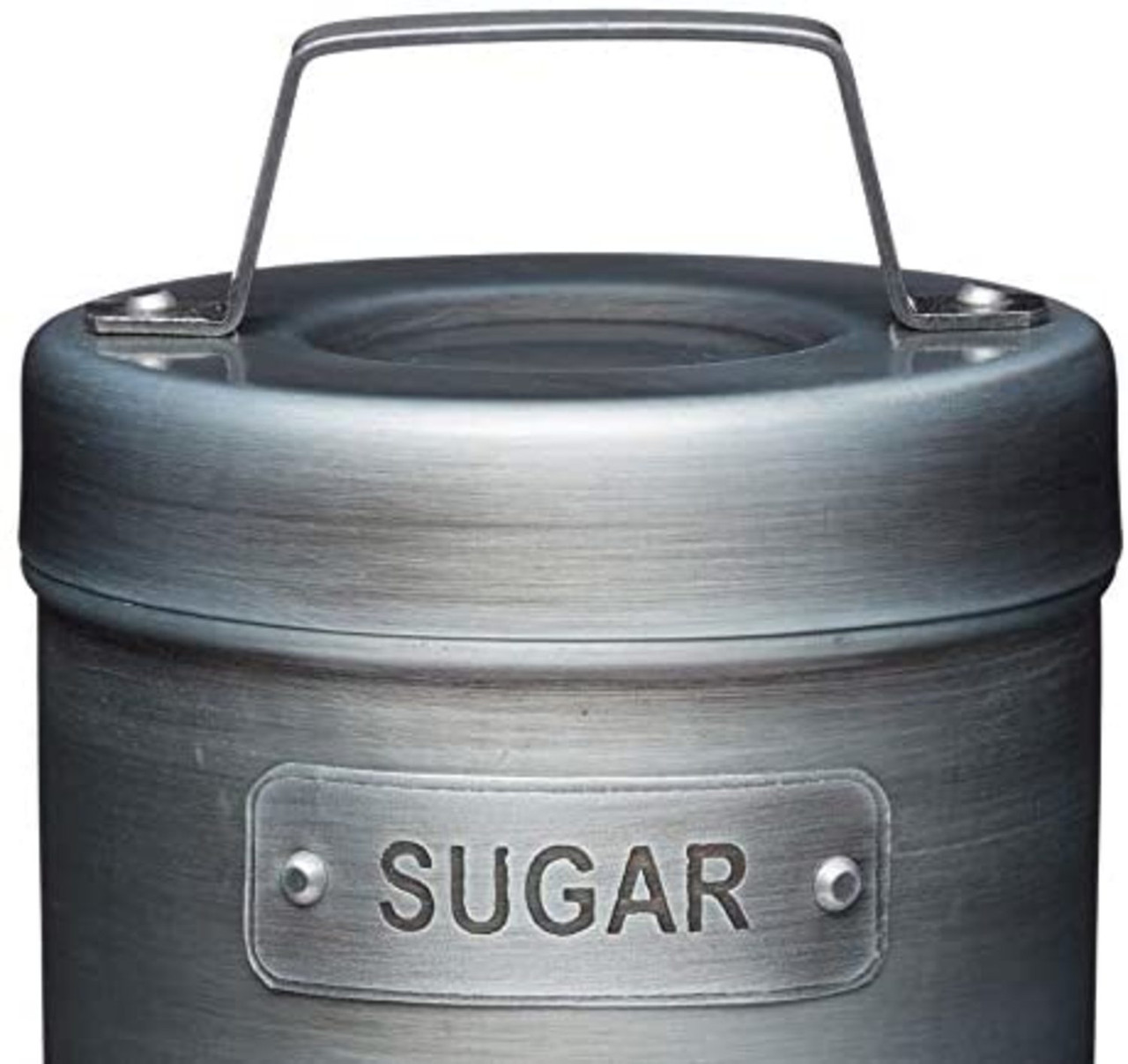 Industrial Kitchen Vintage-Style Metal Sugar Container - Lifetime ...