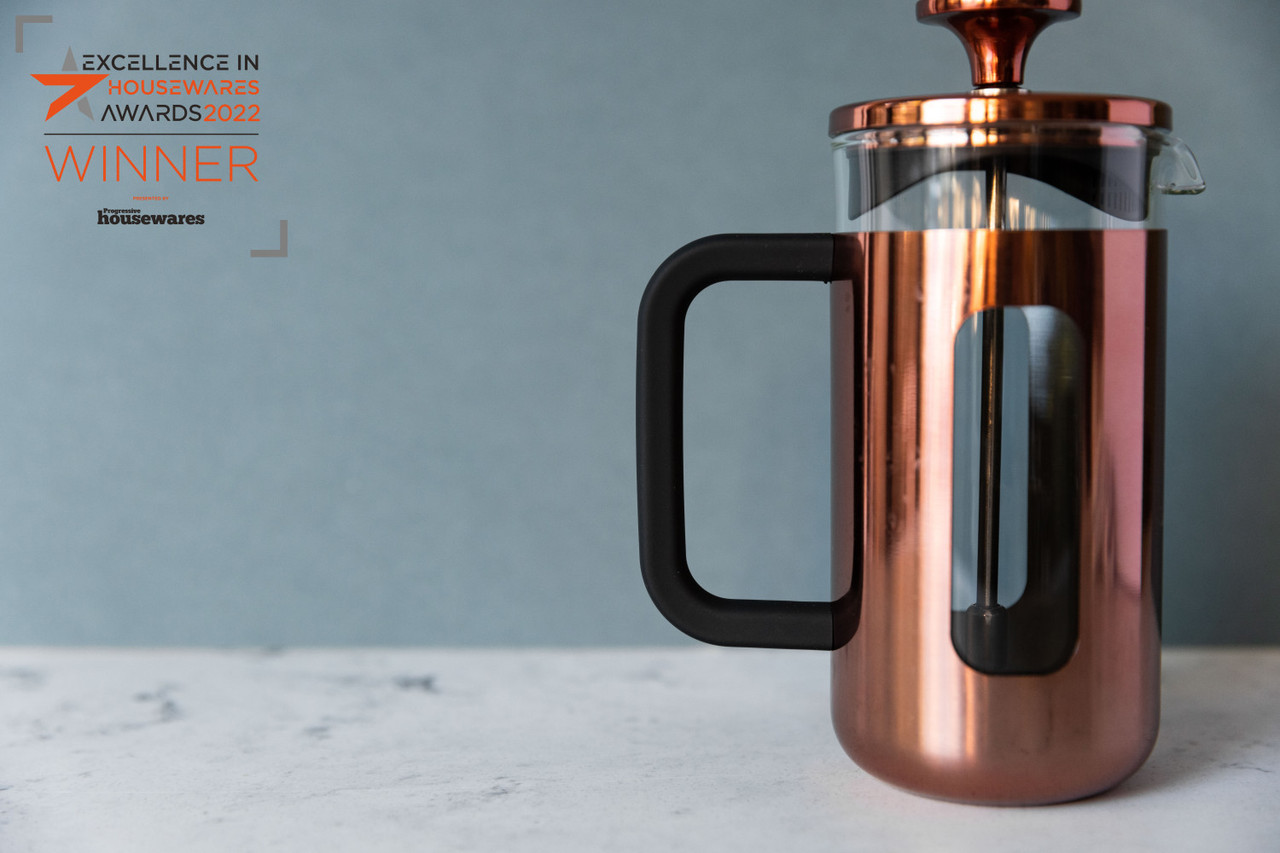 La Cafetière Pisa 8 Cup 1L Stainless Steel Cafetiere, Copper - Lifetime ...