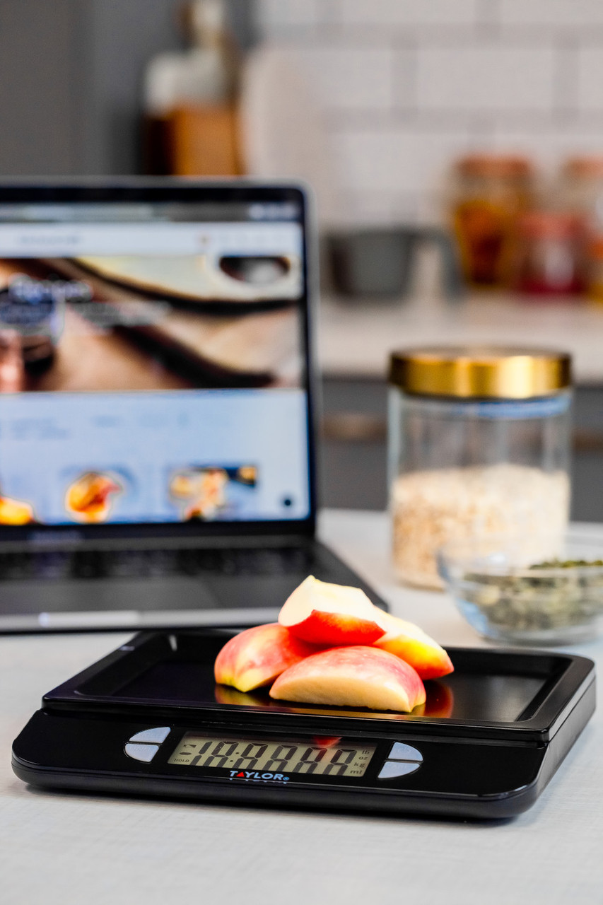 Taylor Pro Accurate USB-Rechargeable Kitchen Scales with Tare Function ...