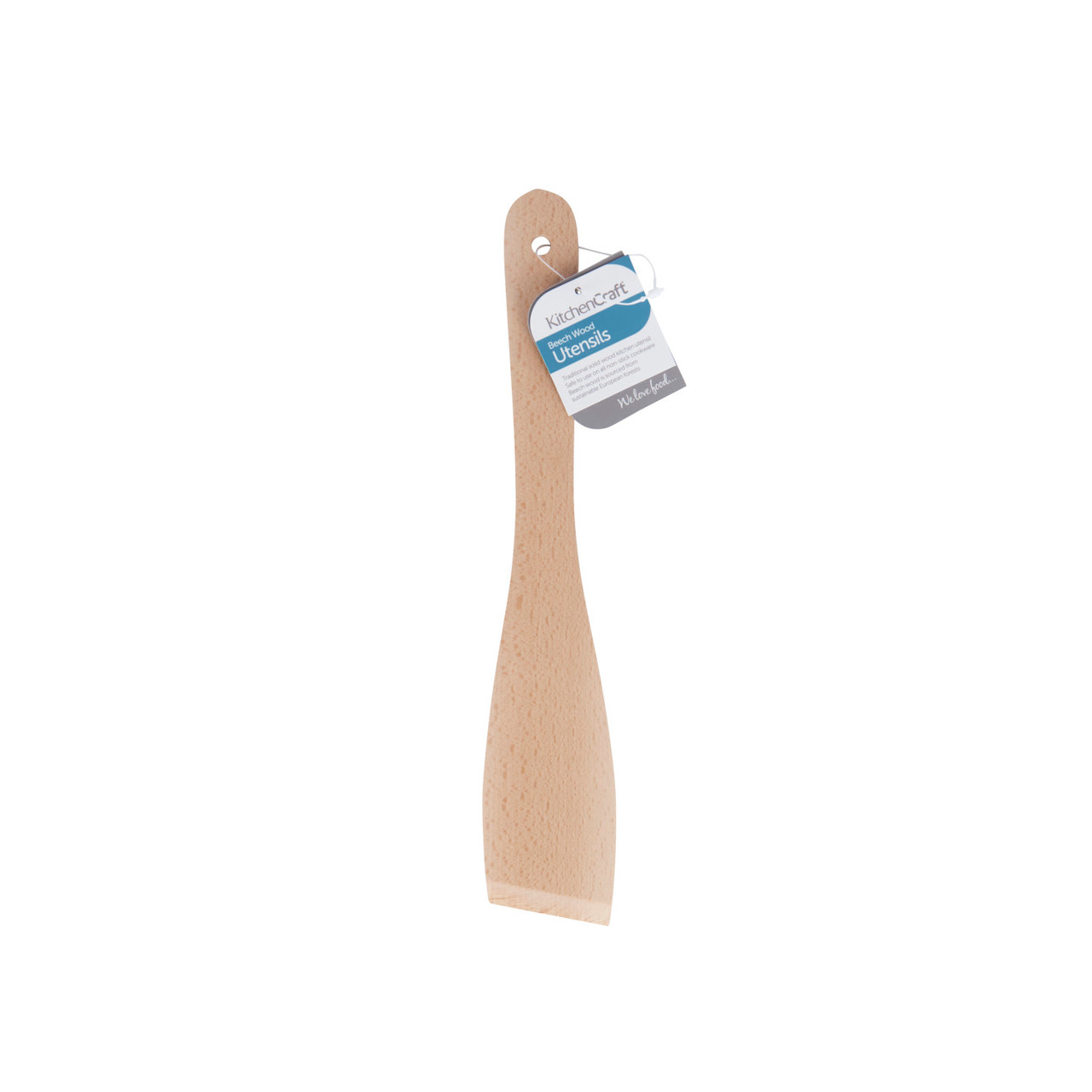 KitchenCraft Beech Wood Plain Spatula - Lifetime Brands Europe