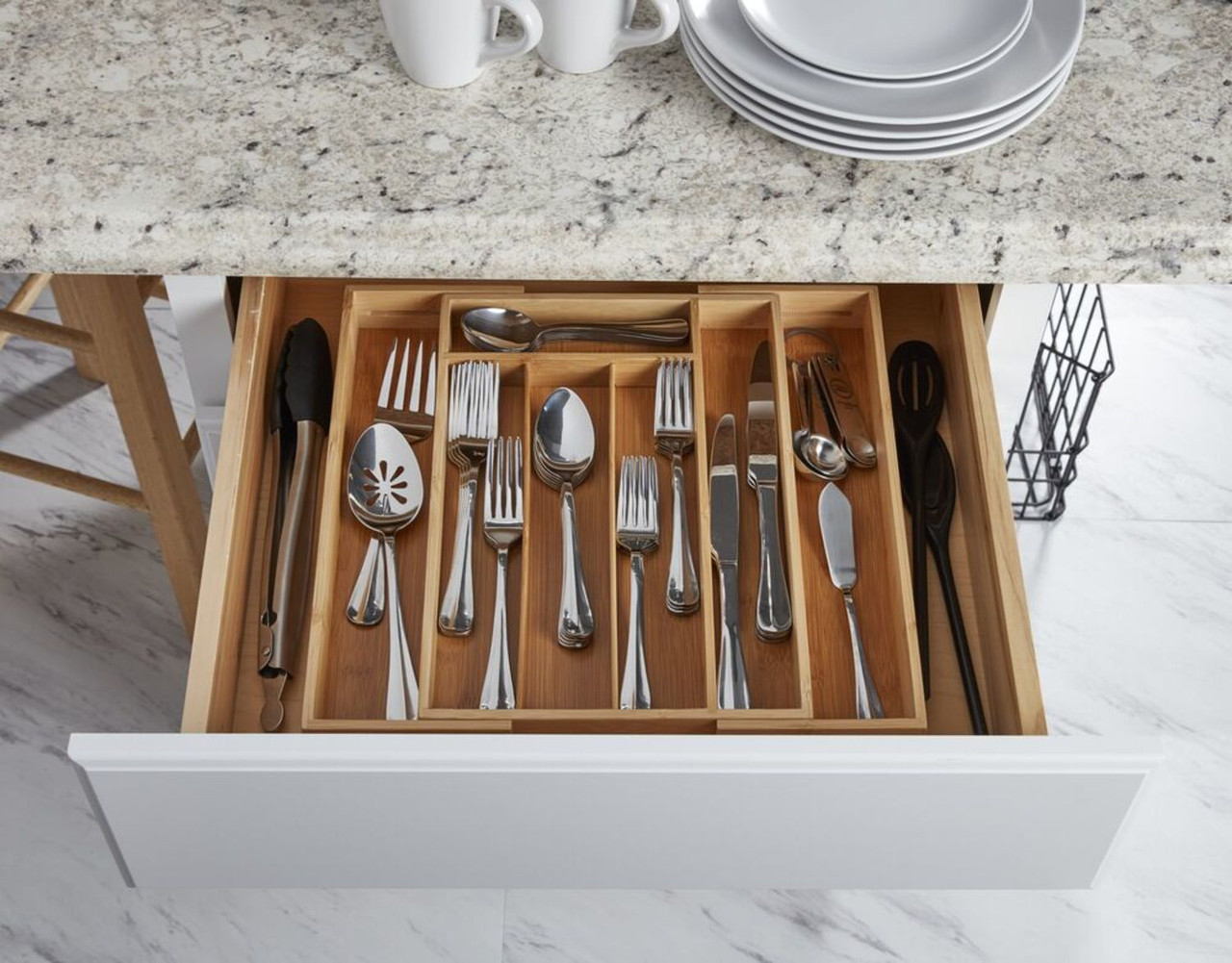 Copco Bamboo Expandable Cutlery Tray - Lifetime Brands Europe