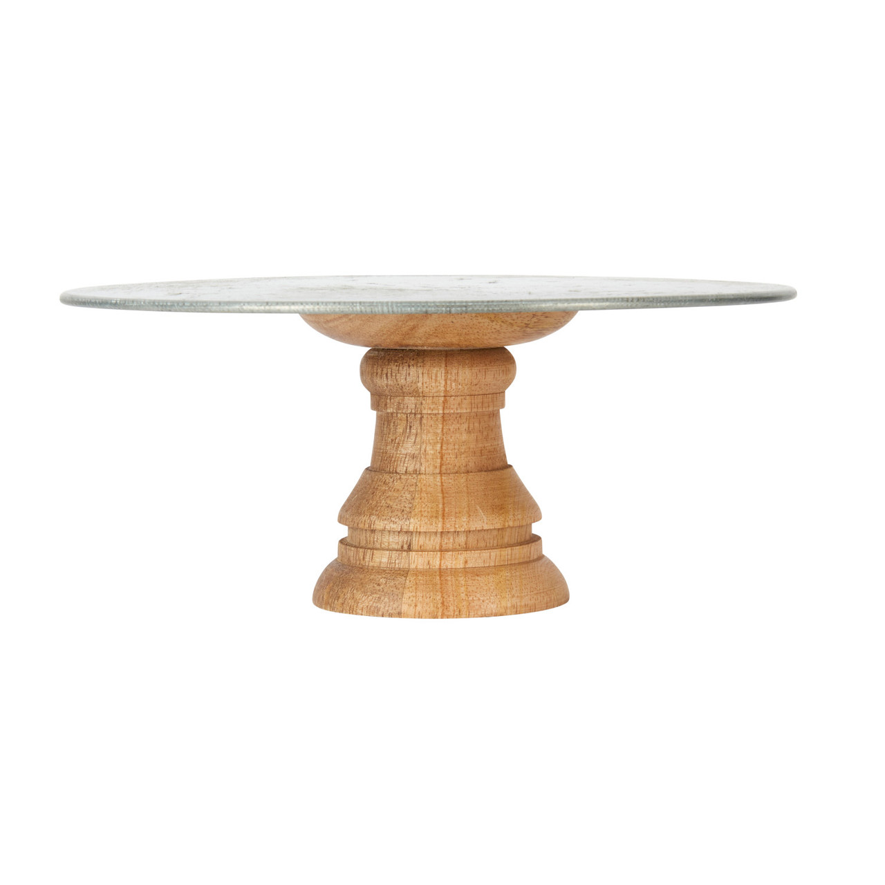 Industrial Kitchen Mango Wood Footed Cake Stand - Lifetime Brands Europe
