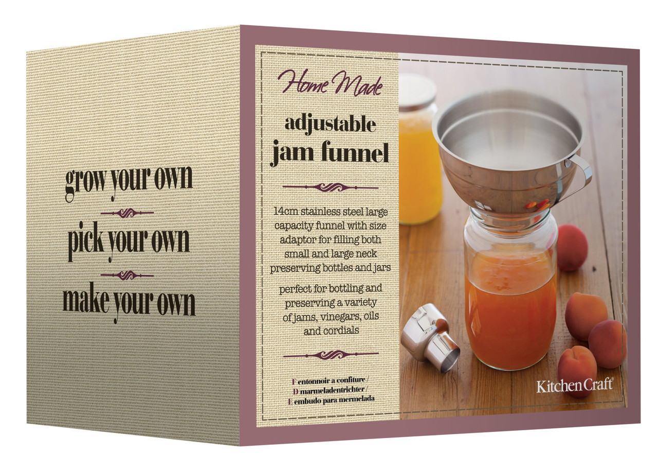 Home Made Stainless Steel Adjustable Jam Funnel - Lifetime Brands Europe
