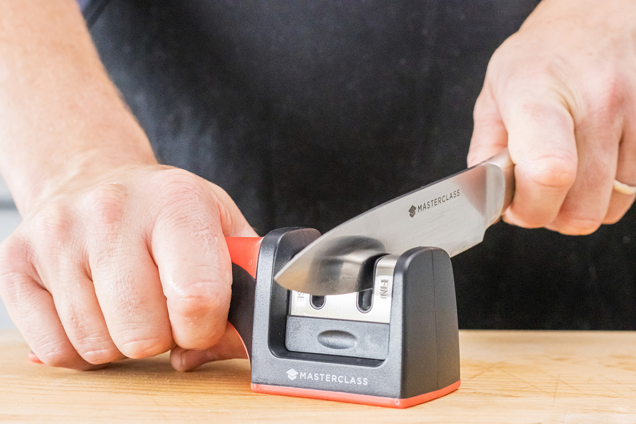 MasterClass Two Stage Draw Through Knife Sharpener - Lifetime Brands Europe