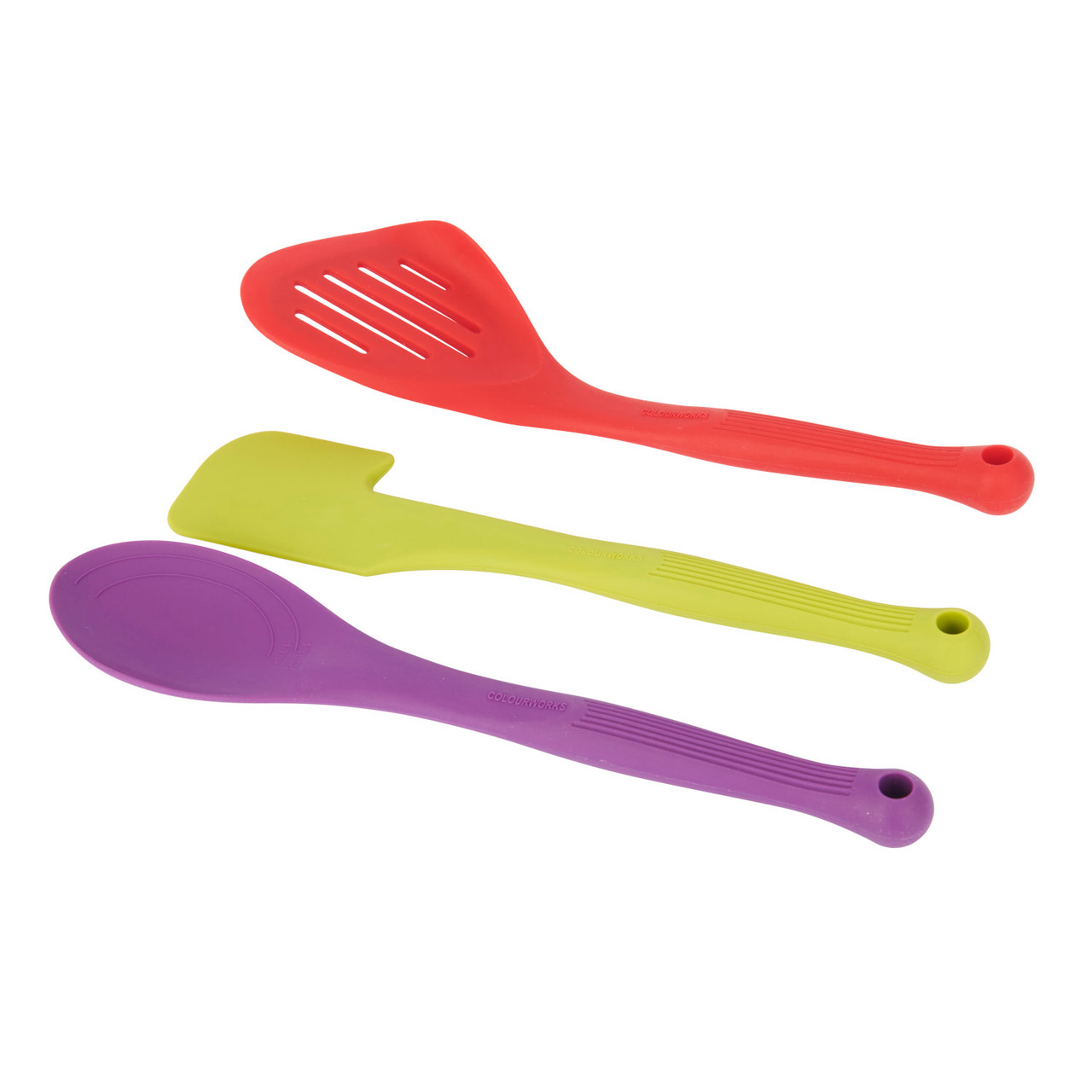 Colourworks Silicone Kitchen Utensils Set, 3-Piece - Lifetime Brands Europe