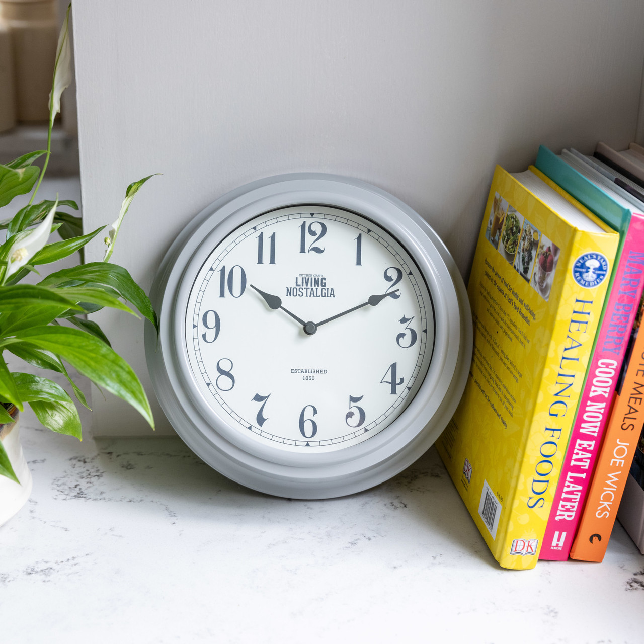 Living Nostalgia French Grey Wall Clock - Lifetime Brands Europe