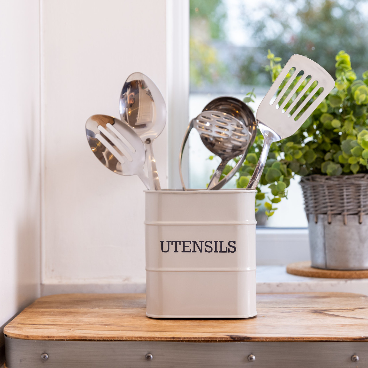 Living Nostalgia French Grey Utensil Pot - Lifetime Brands Europe