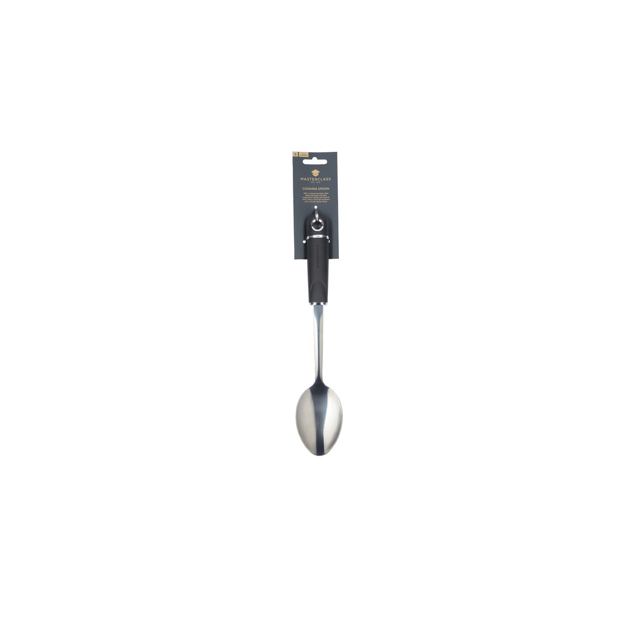 MasterClass Soft Grip Stainless Steel Cooking Spoon - Lifetime Brands ...