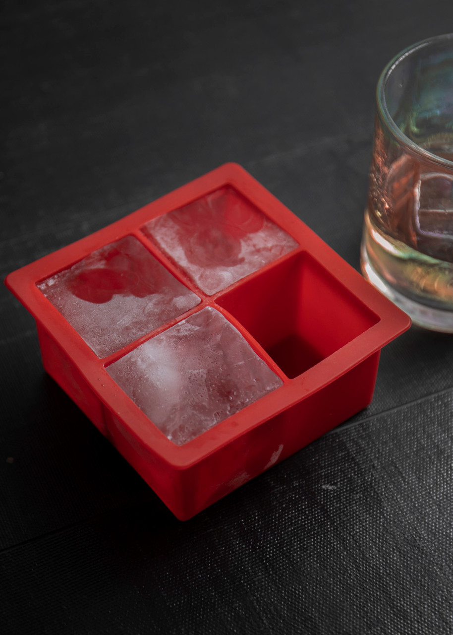 BarCraft Jumbo Ice Cube Tray, Red - Lifetime Brands Europe