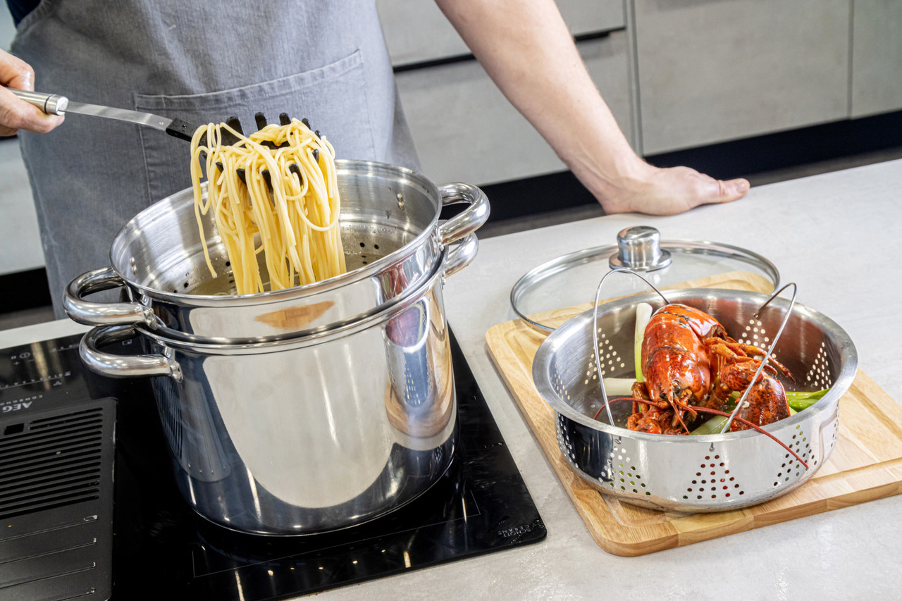 KitchenCraft Stainless Steel Multi Cooker and Steamer, 7.5L - Lifetime ...