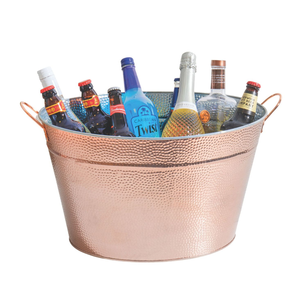BarCraft Hammered Champagne Pail with Copper Finish - Lifetime Brands ...