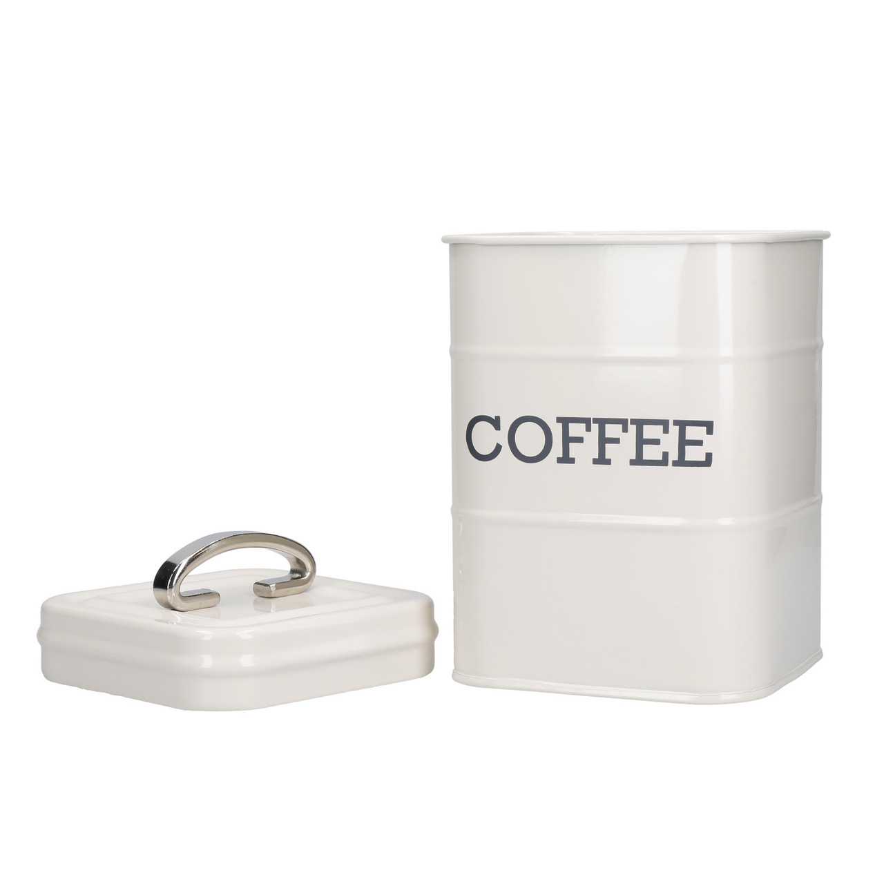 Living Nostalgia Antique Cream Coffee Tin - Lifetime Brands Europe